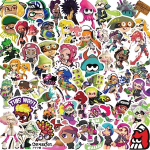 Splatoon Stickers 50PCS Custom Made Doodle for Suitcase - Etsy