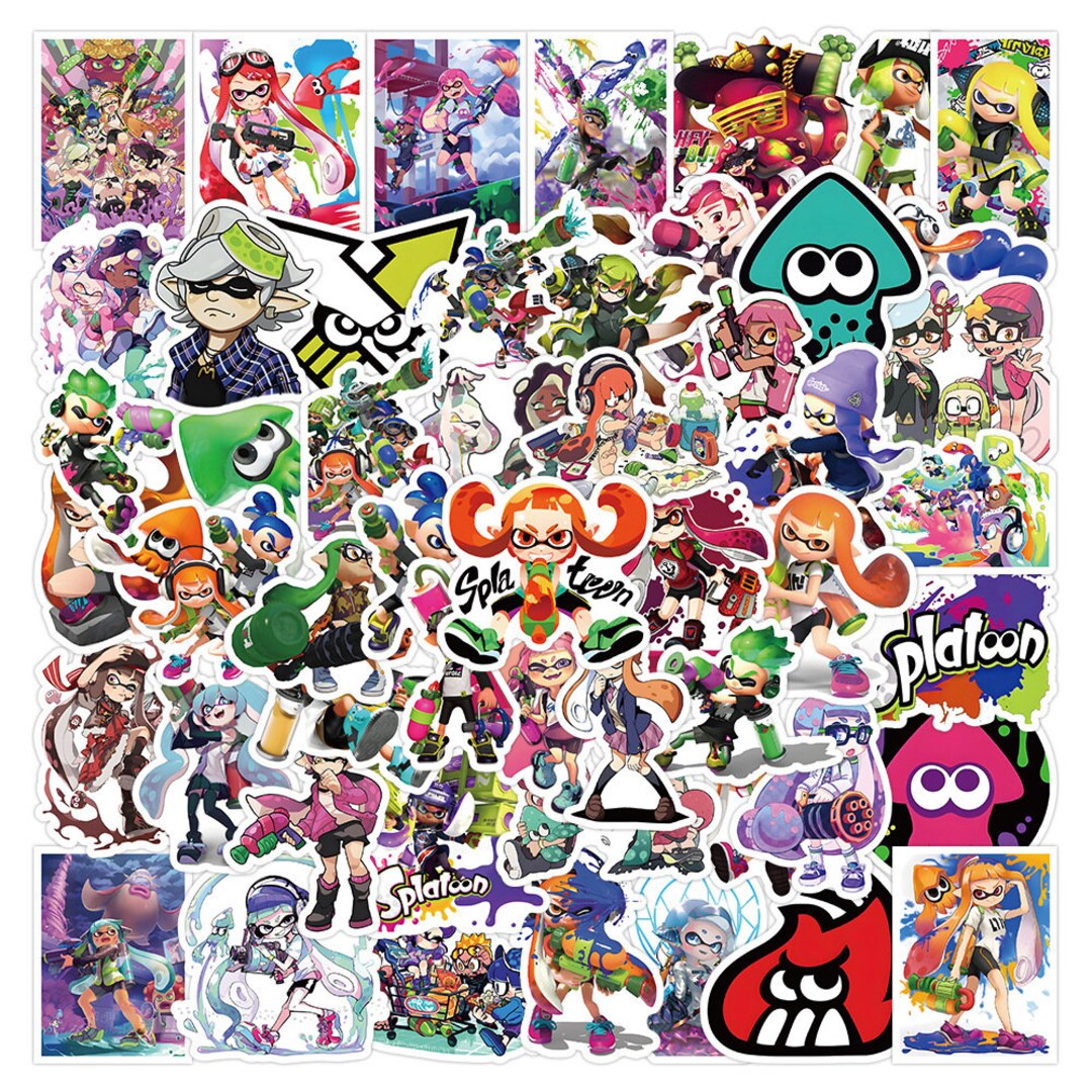 Splatoon Stickers 50pcs/custom Made Doodle for Suitcase Notebook Switch ...