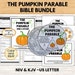 Christian Halloween Pumpkin Parable Bible Lesson and Wheel Craft ...