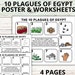 Ten Plagues of Egypt Bible Activity Sheets, Exodus Sunday School Lesson ...