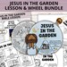 Jesus in the Garden of Gethsemane Bible Coloring Wheel Lesson for Kids ...