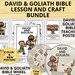 David and Goliath Bible Lesson Teaching Posters and Bible Wheel Craft ...