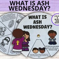 Lent Coloring Wheel, Lent Activity for Kids, Ash Wednesday Bible Study ...