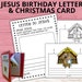 Happy Birthday Jesus Letter Activity, Kids Letter and Christian ...