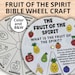 Fruit of the Spirit Bible Wheel Craft Printable, Sunday School Coloring ...