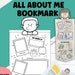 All About Me Printable Bookmark Middle School, Facts About Me for Kids ...