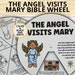 The Angel Visits Mary Coloring Wheel Craft Printable for Kids ...