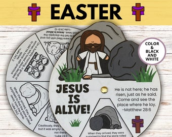 Printable Sunday School Lesson for Easter - Etsy