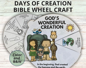 Salvation Color Gospel Bible Wheel Craft Printable Sunday School Faith ...