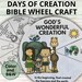 Days of Creation Bible Spinner Wheel Sunday School Craft Printable ...