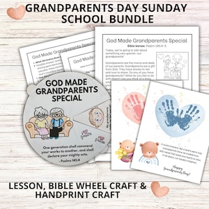 Grandparents Day Sunday School Printable Bundle, Grandparents Bible ...