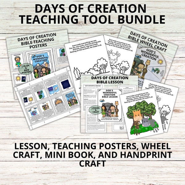 Days of Creation Coloring Wheel - Etsy