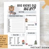 Fathers Day Fathers of the Bible Printable Trivia Game for Church and ...