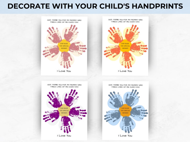 Mom Handprint Craft Sunday School Mothers Day Handprint Art Activity ...