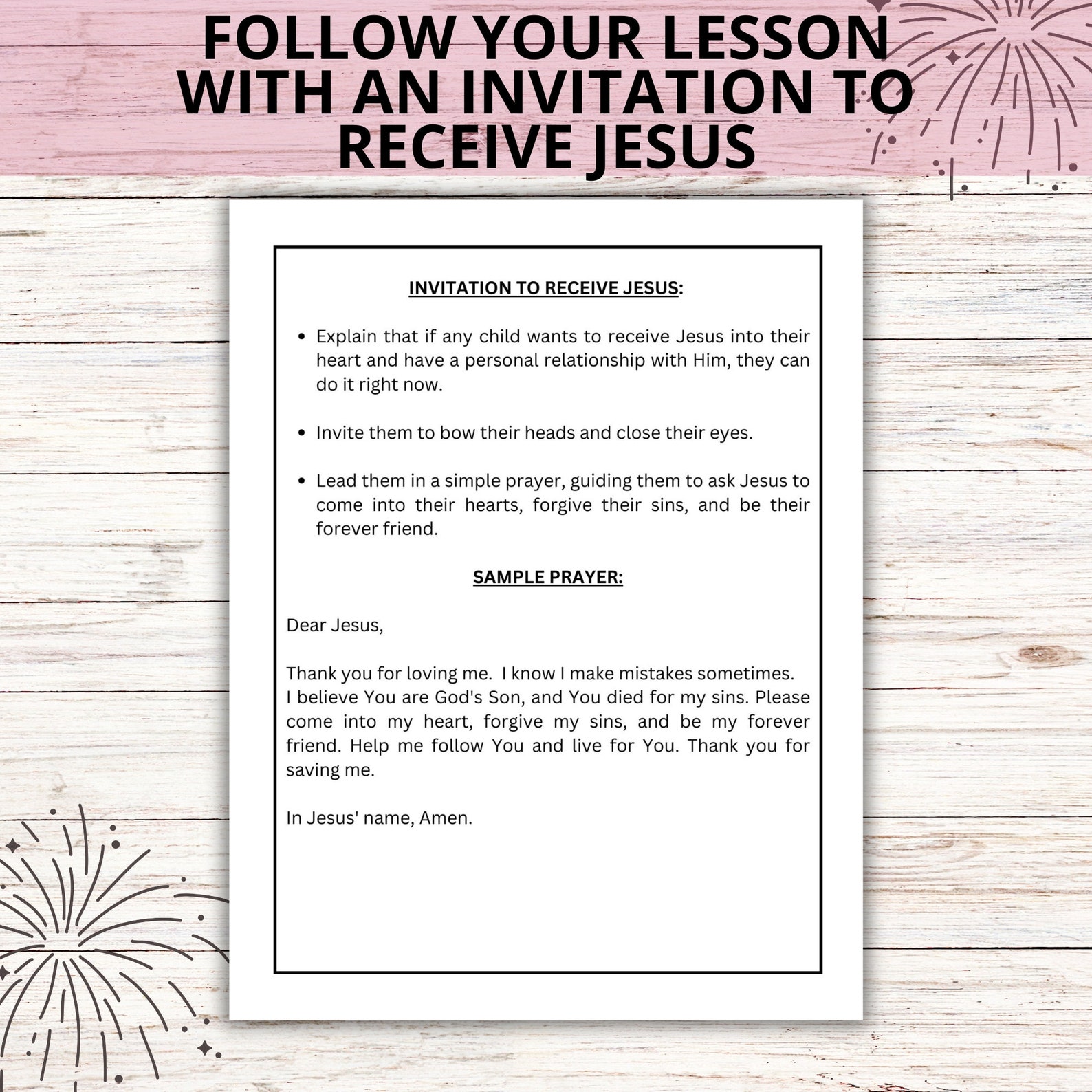July 4th Sunday School Bible Lesson Printable, Freedom in Jesus Lesson ...