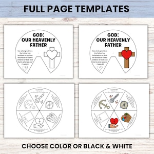 God Our Heavenly Father Bible Wheel Craft Lesson, Fathers Day Bible ...