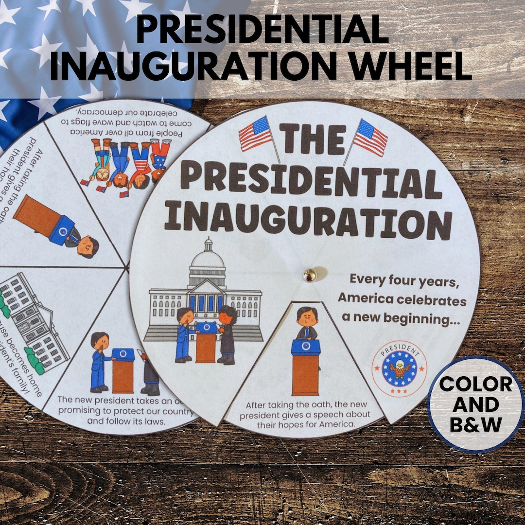 2025 Presidential Inauguration Wheel Craft Learning Activity, US ...