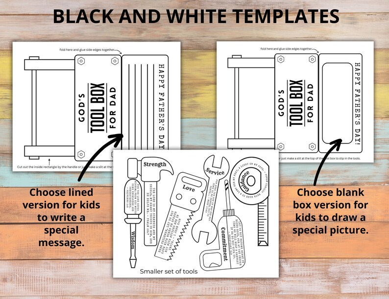 Toolbox for Dad Fathers Day Bible Craft Sunday School Bible - Etsy