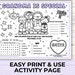 Mothers Day Bible Activity Coloring Placemat, Mothers Day Church Games ...