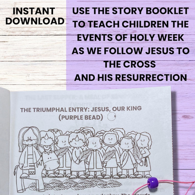 Easter Story Bracelet Craft Sunday School Story and Craft Activity ...