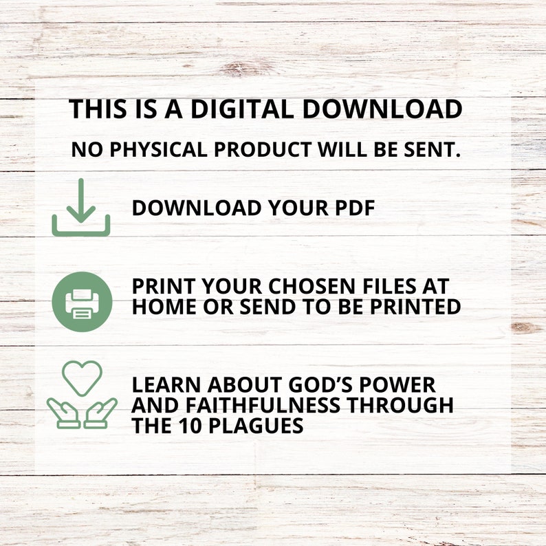 Ten Plagues of Egypt Bible Activity Sheets, Exodus Sunday School Lesson ...