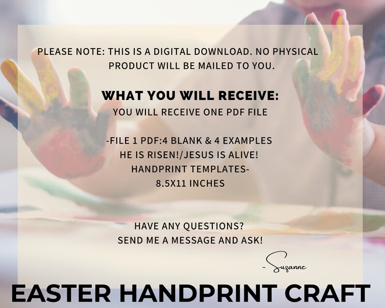 He is Risen Sunday Handprint Craft, Jesus is Alive Easter Sunday School ...