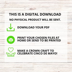 Cinco De Mayo Crown Craft Activity Printable, Celebrate Cinco De Mayo ...