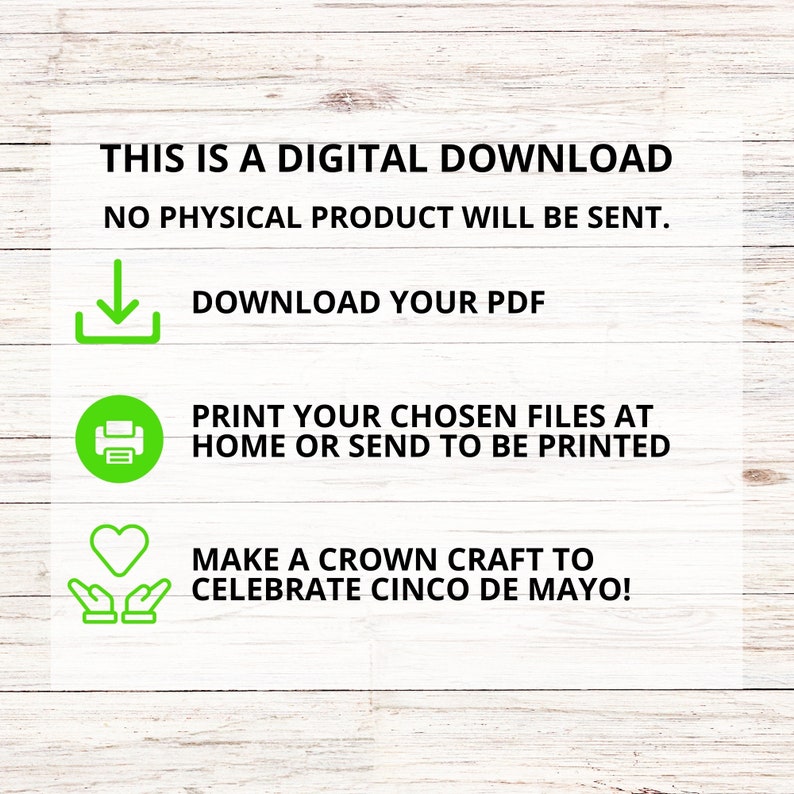Cinco De Mayo Crown Craft Activity Printable, Celebrate Cinco De Mayo ...