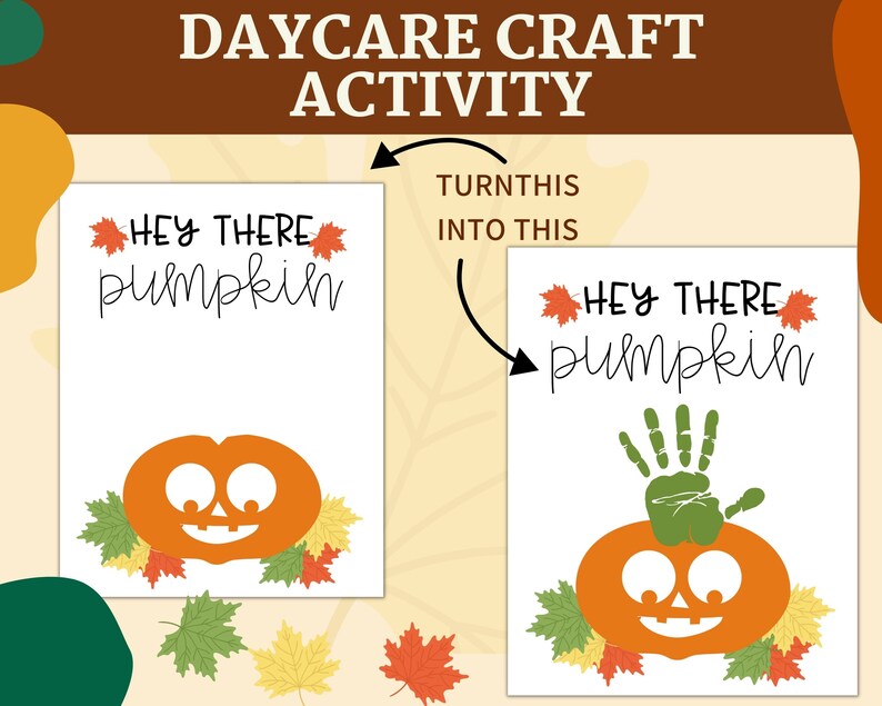 Fall Handprint Craft Bundle, Autumn Preschool Hand and Footprint ...