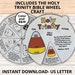 Holy Trinity Bible Coloring Wheel and Lesson for Kids, Candy Corn ...