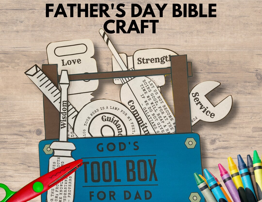 Fathers Day Bible Craft, Sunday School Bible Printable Activity ...