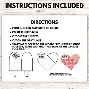 Valentine's Day Bible Craft, Christian Valentine's My Heart Belongs to ...