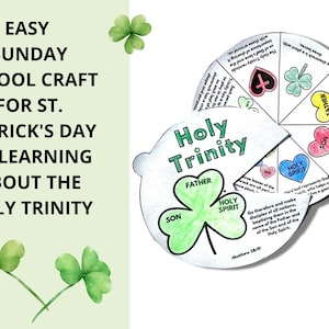 St. Patricks Day Sunday School Craft, Holy Trinity Bible Coloring Wheel ...