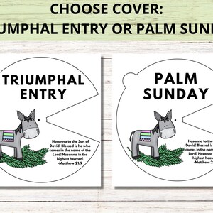 Palm Sunday Bible Craft, Easter Bible Story Lesson Wheel, Holy Week ...