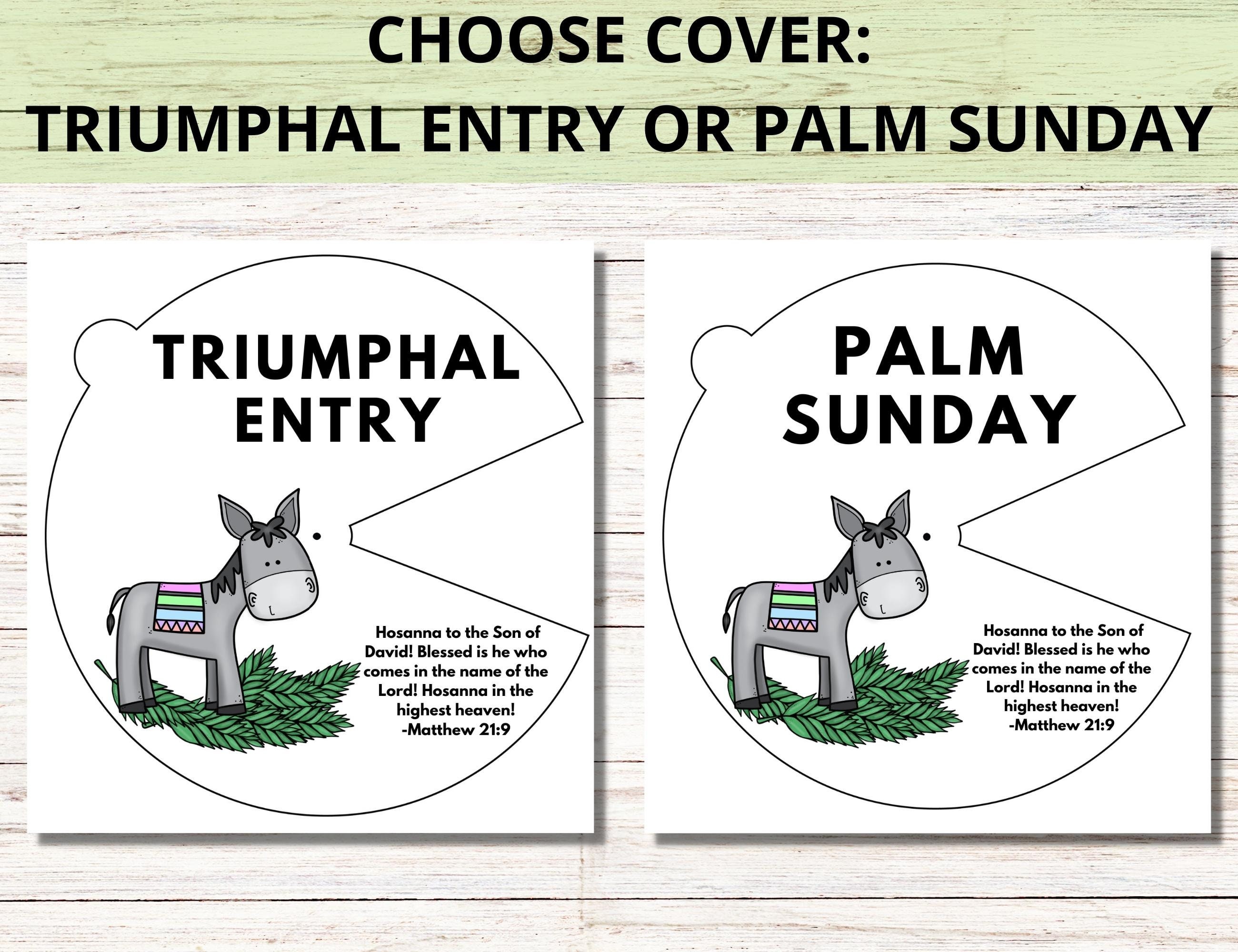 Palm Sunday Bible Craft Easter Bible Story Lesson Wheel Holy - Etsy