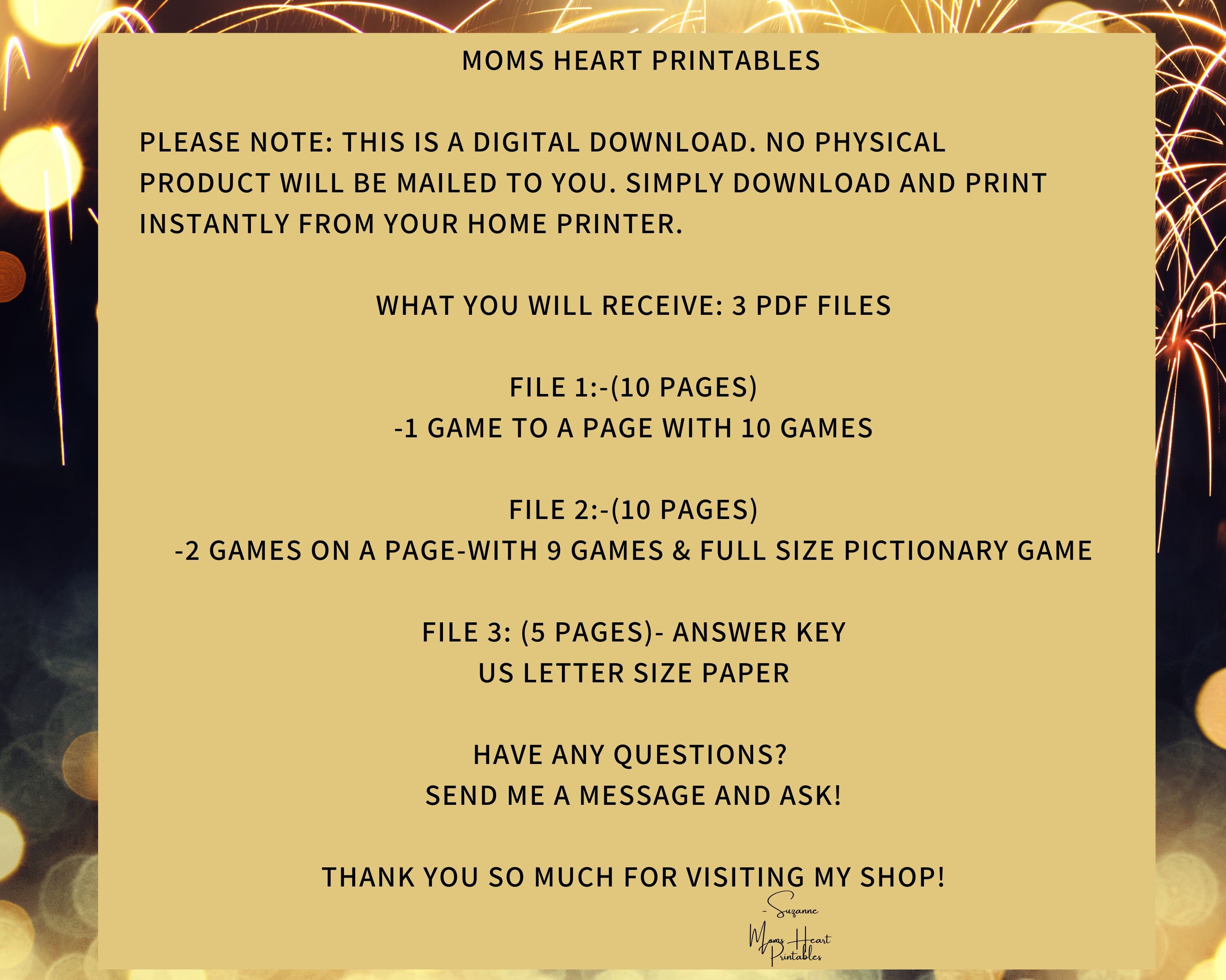 Printable New Years Eve Games, New Years Eve Games for Kids and Adults ...