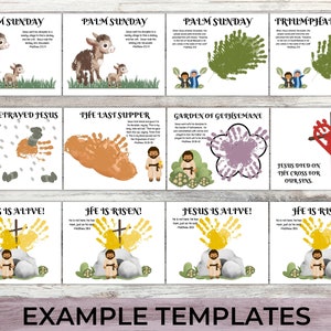 Holy Week Handprint Craft Activity, Easter Sunday School Toddler ...