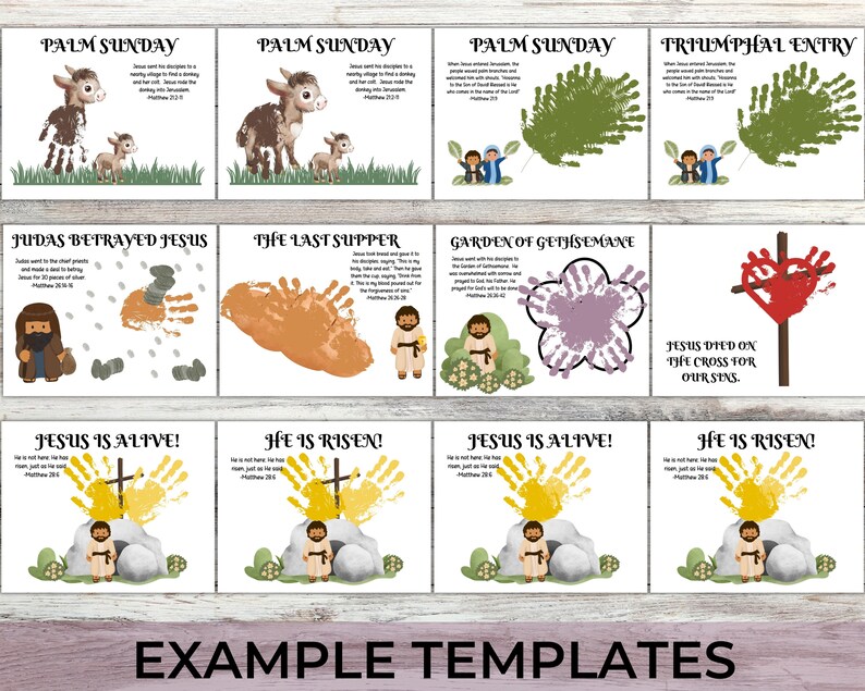 Holy Week Handprint Craft Activity, Easter Sunday School Toddler ...