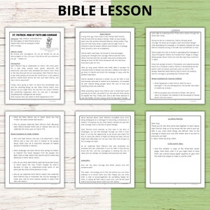 St. Patrick Sunday School Bible Lesson Plan for Kids, Saint Patrick's ...