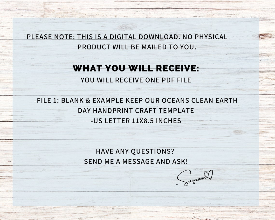 Earth Day Ocean Handprint Craft, Keep Our Ocean Clean Earth Day ...