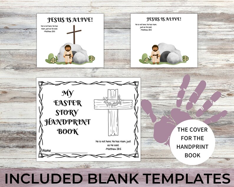 Holy Week Handprint Craft Activity, Easter Sunday School Toddler ...