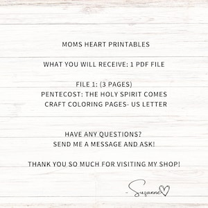 Pentecost Sunday Craft Coloring Pages Acts 2 Bible Story Craft, Holy ...