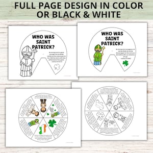 St. Patrick Bible Wheel Craft Sunday School Lesson for Kids, Saint ...