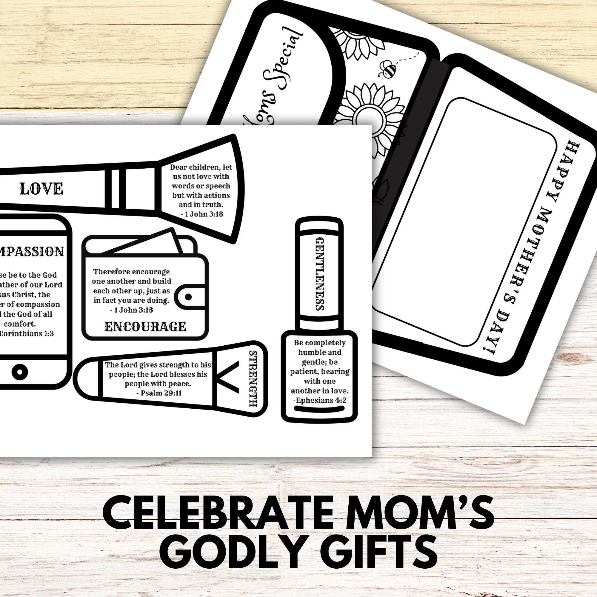 Mothers Day Bible Purse Craft for Sunday School, God Made Moms Special ...