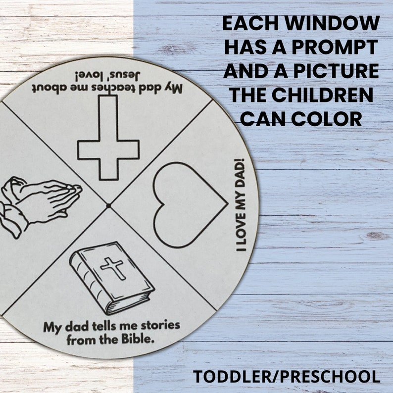 Fathers Day Preschool Church Craft for Dad: God Made Dads Special Bible ...