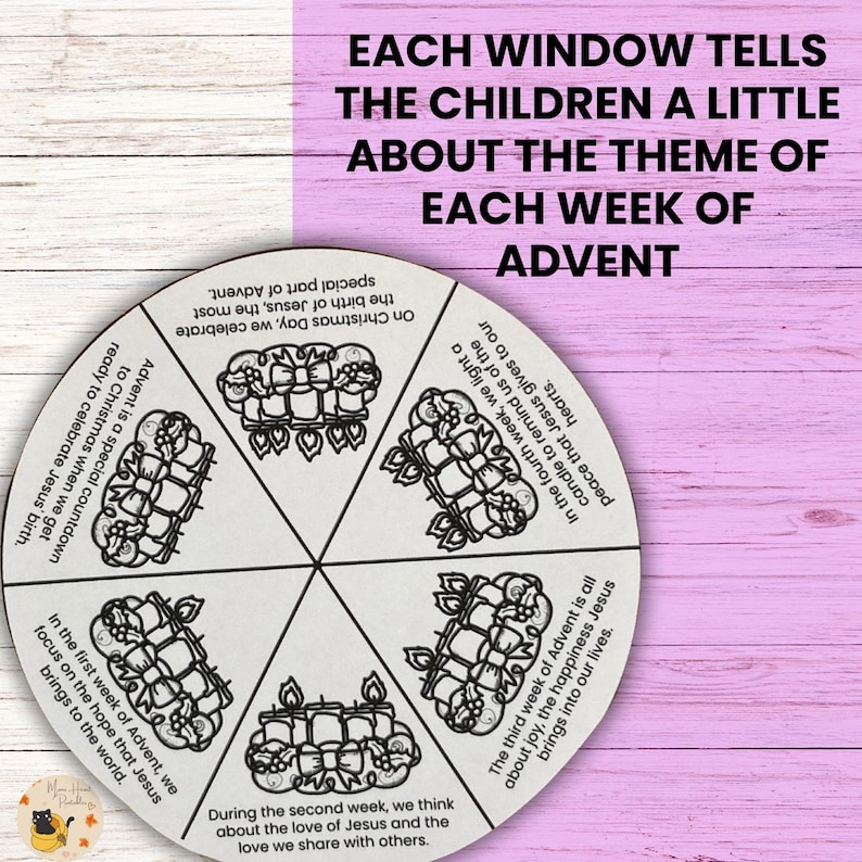 Advent Coloring Wheel Craft Printable for Kids, Sunday School Craft ...