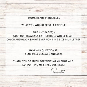 God Our Heavenly Father Bible Wheel Craft Lesson, Fathers Day Bible ...