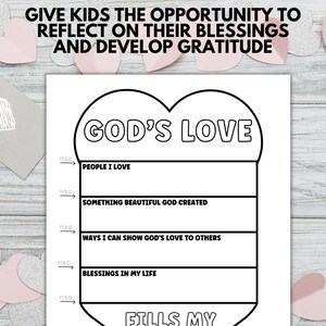Valentine's Day Bible Lesson Craft, Christian Valentine's God's Love ...