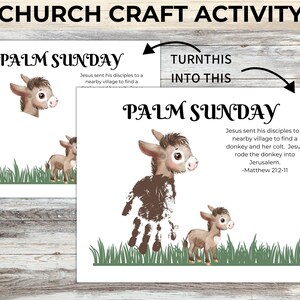 Palm Sunday Handprint Craft, Easter Sunday School Handprint Art for ...