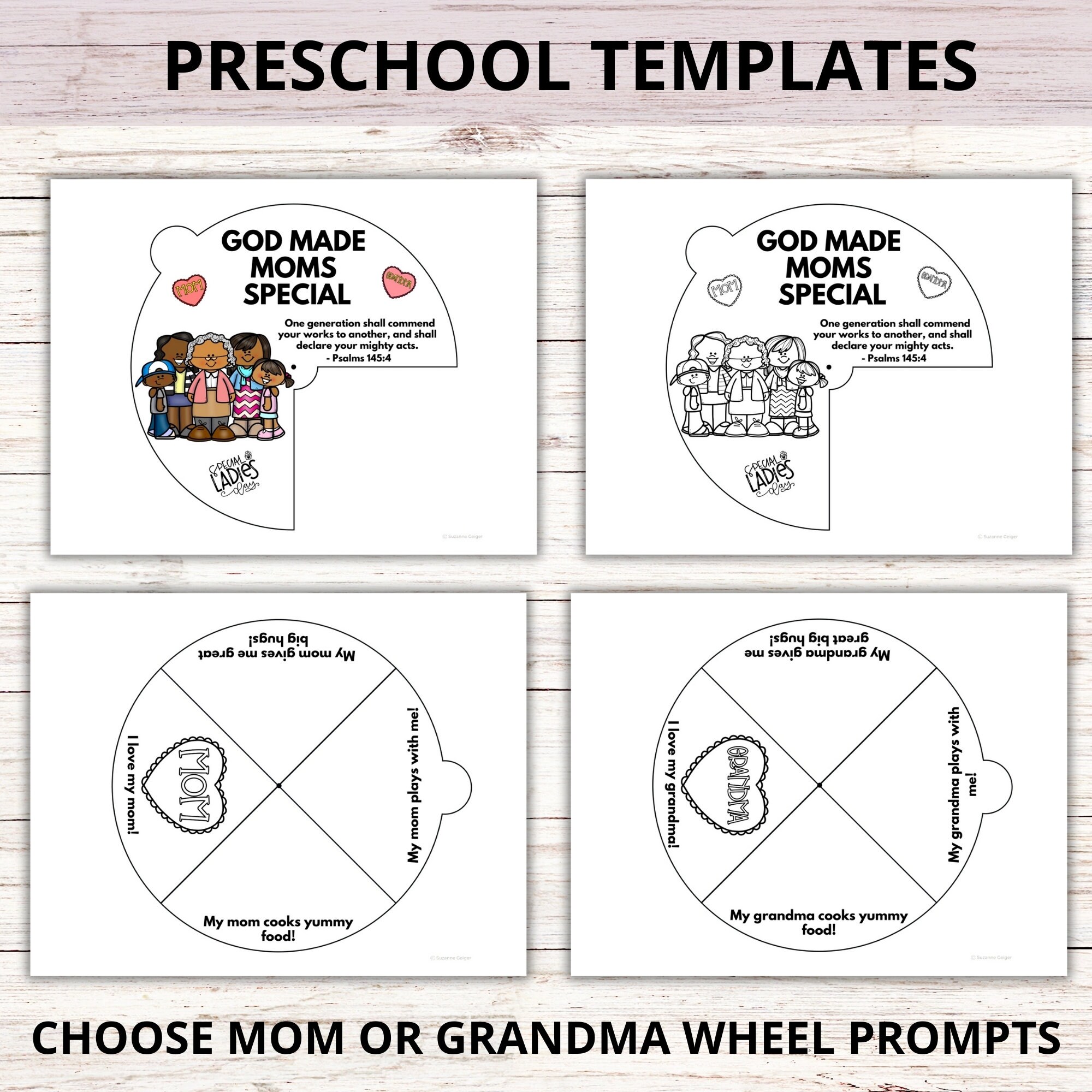 Mothers Day Moms Are Special Bible Wheel Craft Printable, Sunday School ...